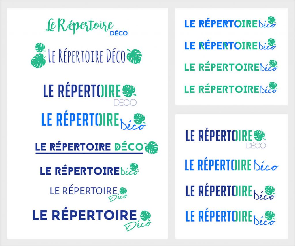 Le Repertoire Deco Logo Design - Kelsey Grant Arts Inc.